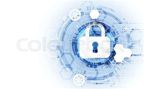 Secure Digital Space Virtual Confidential Structure Point Colourbox