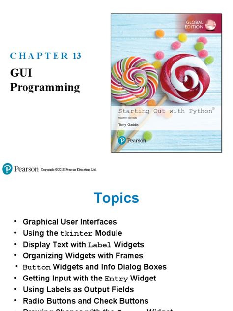 Gaddis Python 4e Chapter 13 Pdf Graphical User Interfaces Button