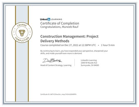 Muneeb Rauf On Linkedin Certificate Of Completion