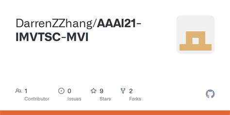 Github Darrenzzhangaaai21 Imvtsc Mvi