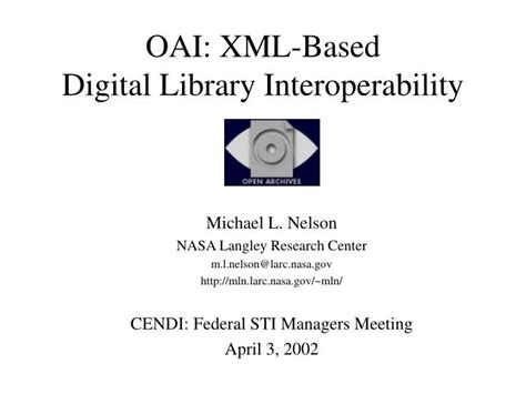 ppt oai xml based digital library interoperability powerpoint