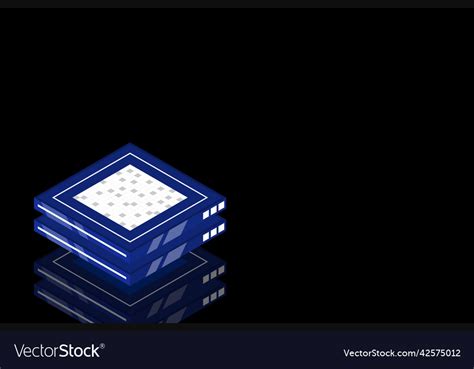 Set Of Server Room Icons Data Center And Database Vector Image