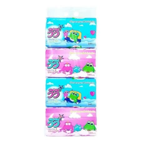 Vivy กระดาษทิชชู่เช็ดหน้า วีวี่ ซุปเปอร์บิ๊ก 240 แผ่น หนา2ชั้น ยกแพ็ค4