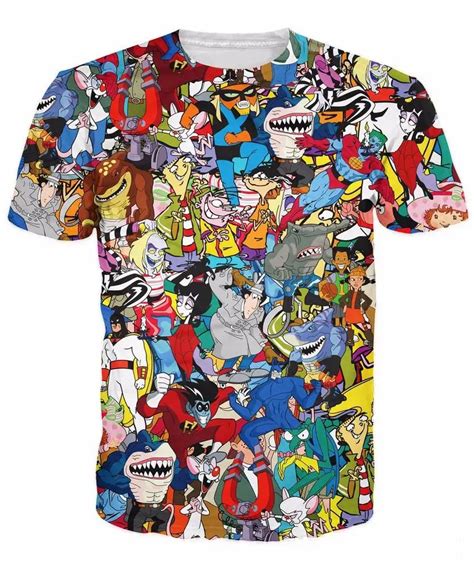 New Fashion Womenmen Cartoon Shark 3d Graphics 3d Funny T Shirt Print