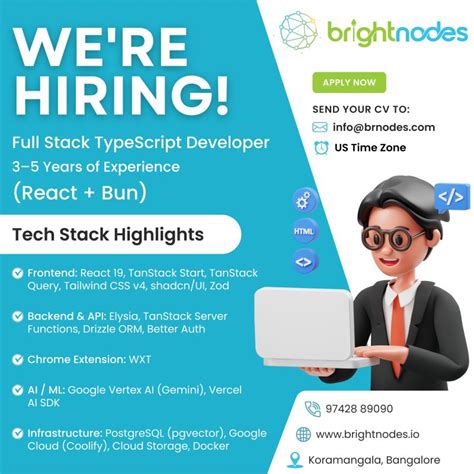 Hiring Fullstackdeveloper Typescript React Elysia Tanstack Ai