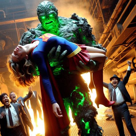 Supergirl Vs Kryptonite Monster By Badguy1313 On Deviantart