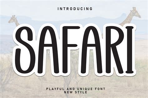 Safari Font By Strongkeng Old · Creative Fabrica