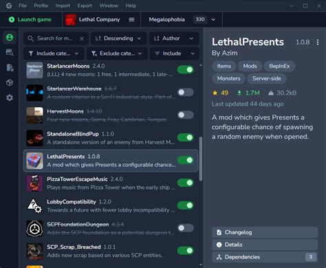 GaleModManager Thunderstore The Outward Mod Database