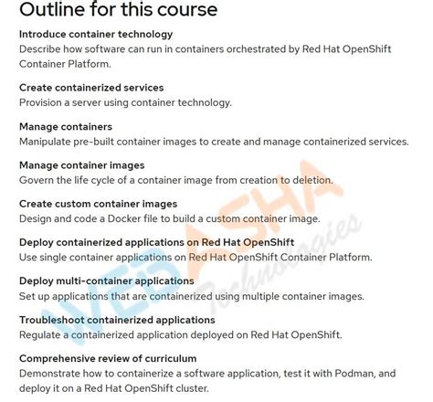 Introduction To Containers Kubernetes And Red Hat OpenShift DO Training In Pune India Class