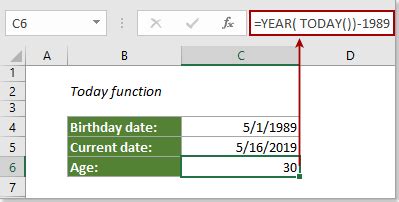 How To Use TODAY Function In Excel