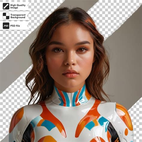 A Woman With A Neck Tie That Says Quot Cos Quot On It Premium Ai Generated Psd
