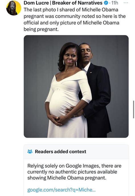 Why Is There Not A Single Photo Of Michelle Obama Pregnant R