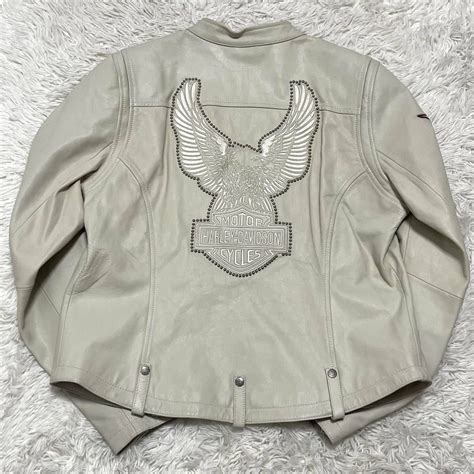【目立った傷や汚れなし】1円〜【未使用級 希少xlサイズ】harley Davidson ハーレーダビッドソン ライダースジャケット 革ジャン