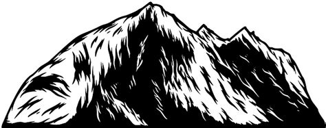 조각 스타일로 산의 그림 엠블럼 기호 포스터 카드 배너를 위한 디자인 요소 벡터 일러스트레이션 검은색에 대한 스톡 벡터 아트 및 기타 이미지 Istock