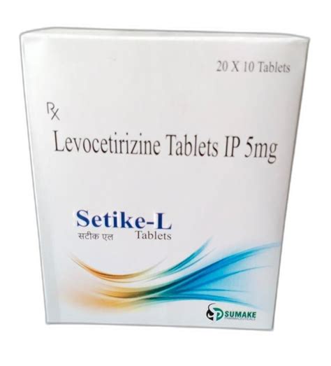 5mg Setike L Levocetirizine Tablets Ip For Antiallergic At Best Price