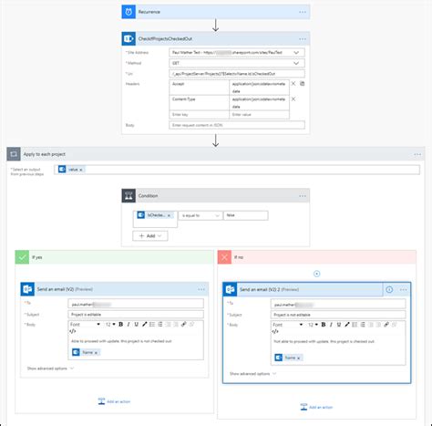 Projectonline How To Check If A Project Is Checked Out Using Microsoftflow Office365 Ppm