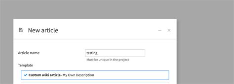 custom wiki template — dataiku community