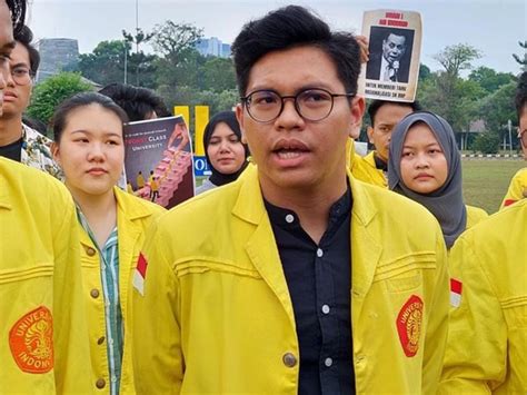 Waduh Ketua BEM UI Mengaku Kerap Diancam Oknum Aparat Berpakaian Loreng KalbarOnline