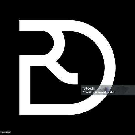 최소한의 Dr 로고 고급 배경에 Rd 편지의 아이콘입니다 Dr 모노그램 이니셜을 기반으로 한 로고 아이디어 전문적인 다양한 문자 기호와 배경에 Rd 로고 0명에 대한 스톡