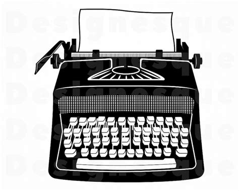 Typewriter Svg Typewriter Clipart Typewriter Files For Etsy