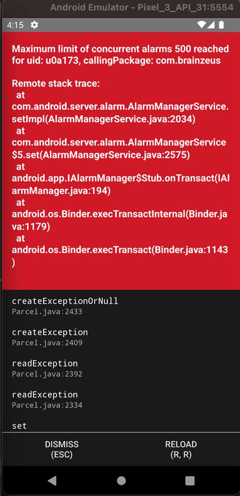 Maximum Limit Of Concurrent Alarms 500 Reached For Uid In While Setting
