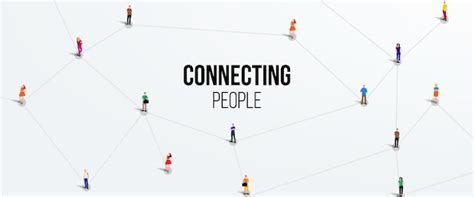 Conectando Pessoas Conceito De Rede Social Fundo Brilhante