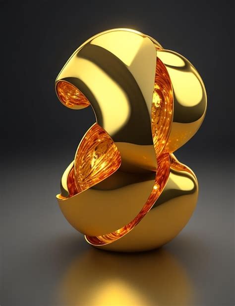 Premium Ai Image Gold Object
