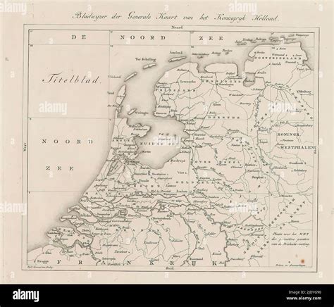 Map Of The Kingdom Of Holland Bookmark Of The General Map Of The