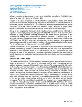 A NOVEL DENSITY BASED CLUSTERING ALGORITHM FOR PREDICTING