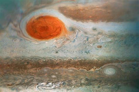 Jupiters Røde Storm Bugner Af Vand Illviddk