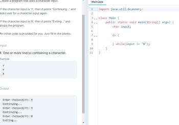 Answered Create A Program That Asks A Character Input If The