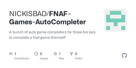 GitHub NICKISBAD FNAF Games AutoCompleter A Bunch Of Auto Game