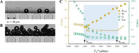 A B Snapshots Of Bubble Formation At 1300 And 1500 Mbar C Bubble