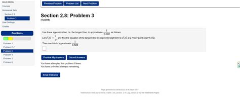 Solved Use Linear Approximation I E The Tangent Line To Chegg Com