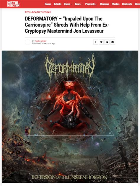 Deformatory Continues To Entrap Listeners With Single “impaled Upon The