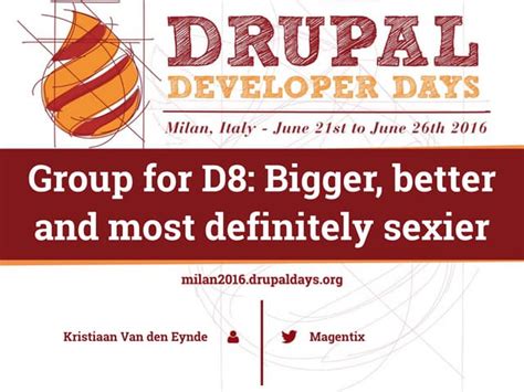 Drupal Dev Days Milan 2016 Pdf Web Development Internet