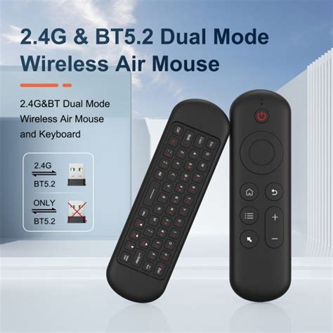 Ipazzport Gyroscope Air Mouse Mini Keyboard 2 4g Bt 5 2 Remote Control 7 Color Backlight For