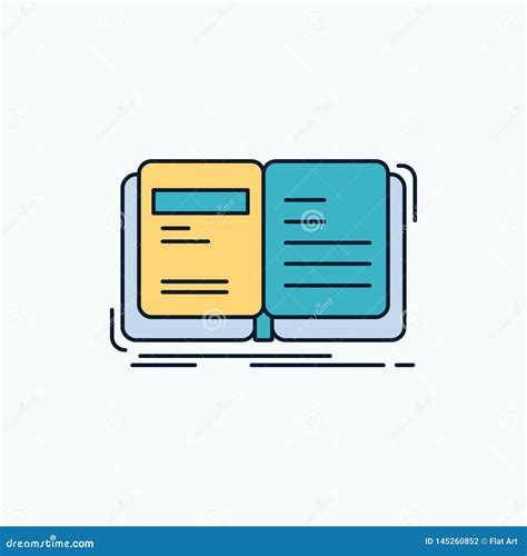 Author Book Open Story Storytelling Flat Icon Green And Yellow Sign And Symbols For Website