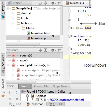 Working With Tool Windows Help WebStorm