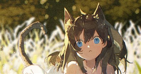女の子 ねこ Potg（ぴおてぐ）のイラスト Pixiv