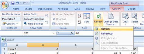 Format A Pivottable Report Pivottable Pivottable Pivotchart