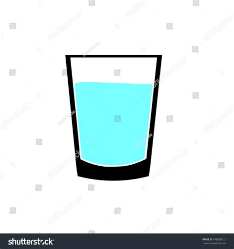 Glass Water Icon Stock Vector Royalty Free 498898012 Shutterstock