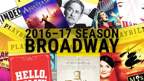 See The Playbills Of The 2017 Spring Broadway Season Playbill