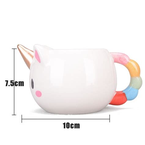 Unicorn Ceramic Mug Rainbow Golden Horn Abdl Kawaii Ddlg Playground