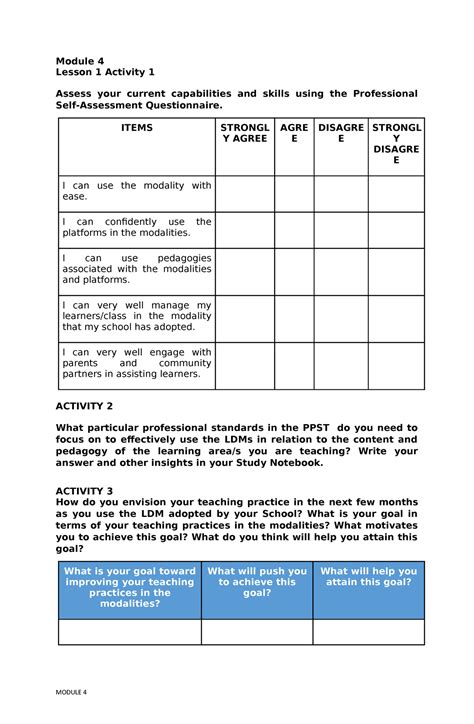 Module 4 Lecture Notes 1 Module 4 Lesson 1 Activity 1 Assess Your