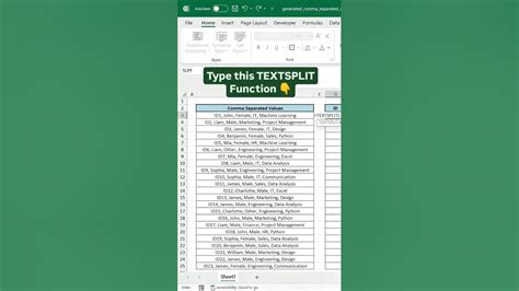 How To Use Textsplit Formula In Excel Like A Pro 🏅 Excel Exceltips Youtube