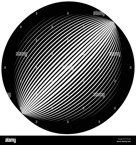 Lined Circle Element Diagonal Lines Forming A Circle Stock Vector Image Art Alamy