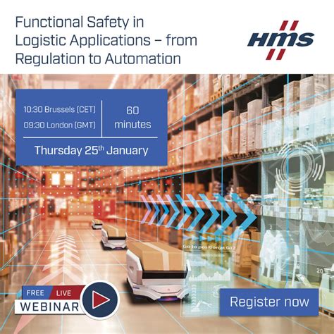 hms networks on linkedin functional safety in logistic applications from regulation to automation