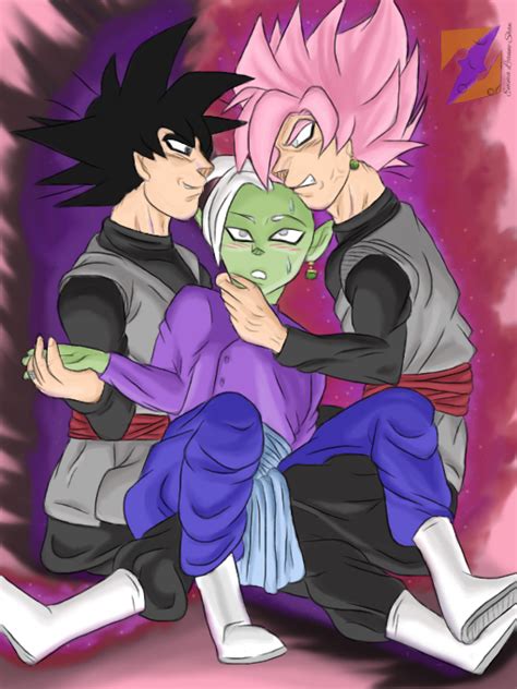 Love Triangle Goku Black X Zamasu Yaoi By Zorart Dbzgts Dragon Ball Z