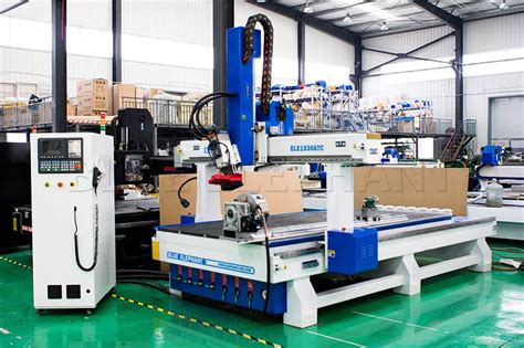 Linear Atc Axis Cnc Router With Rotary Device Blue Elephant